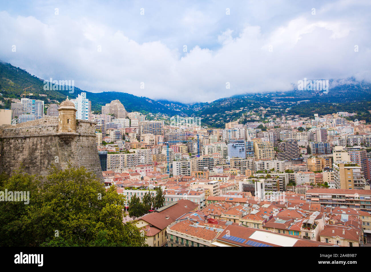 Monte Carlo city view, Monte Carlo cityscape, panorama, Monaco Stock ...