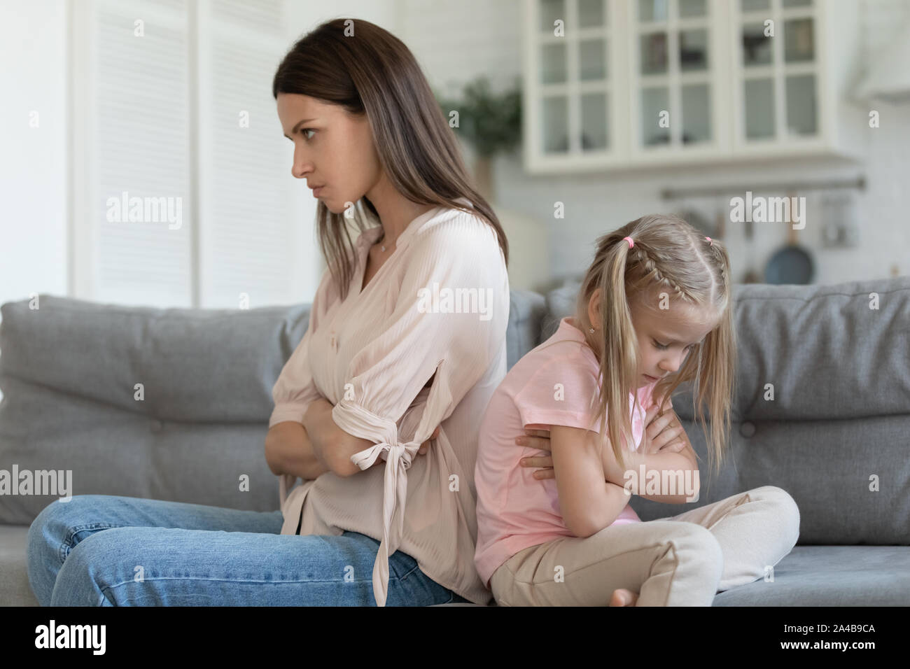 Angry girl ignoring preschool hi-res stock photography and images - Alamy