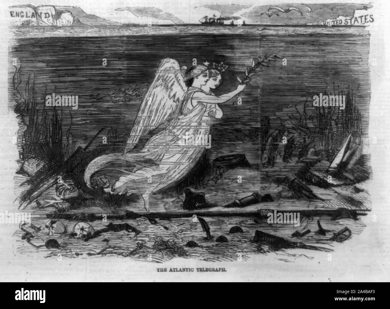 Laying transatlantic telegraph cable hi-res stock photography and ...