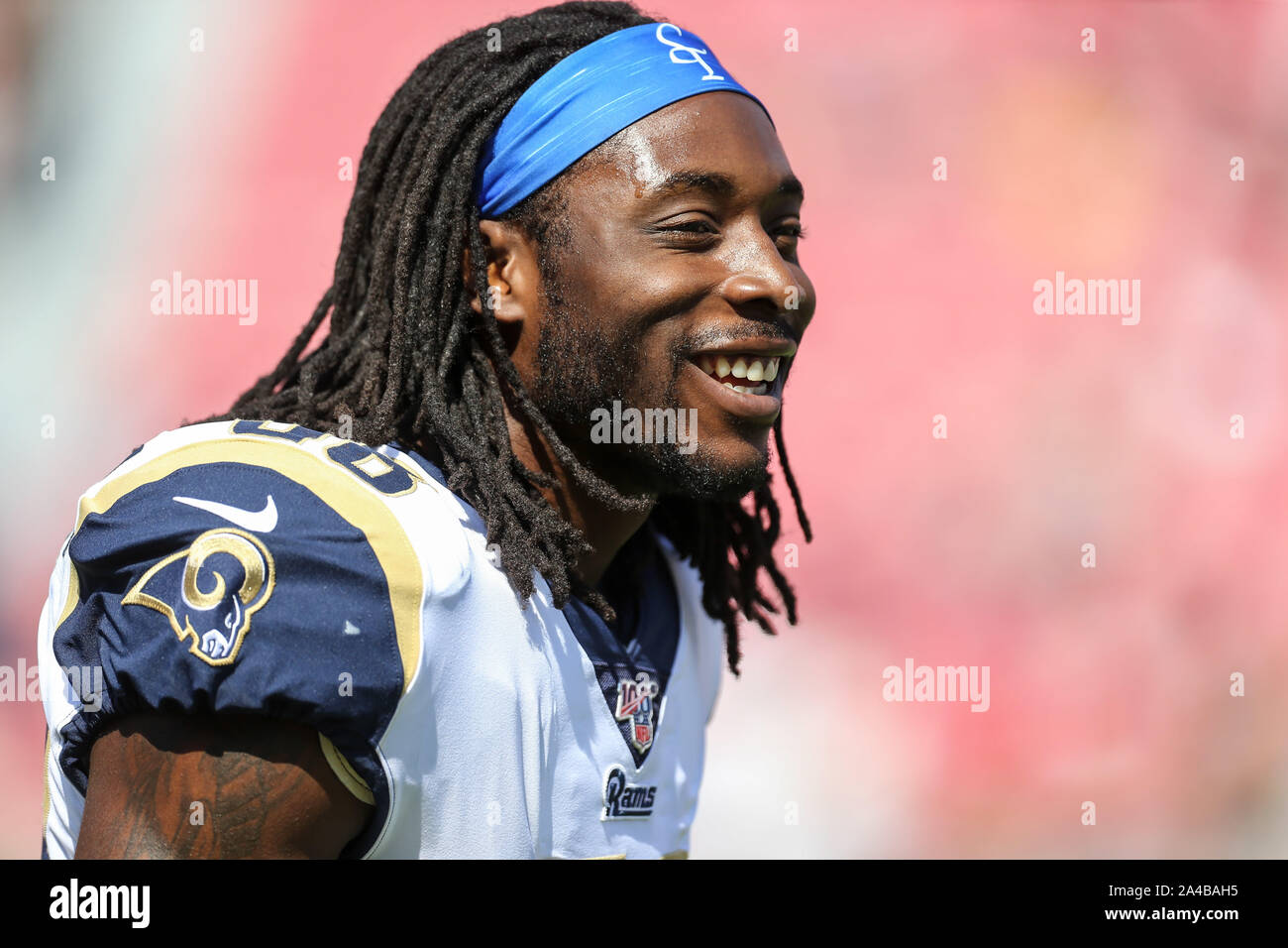 Los Angeles, CA. 13th Oct, 2019. Los Angeles Rams inside linebacker ...