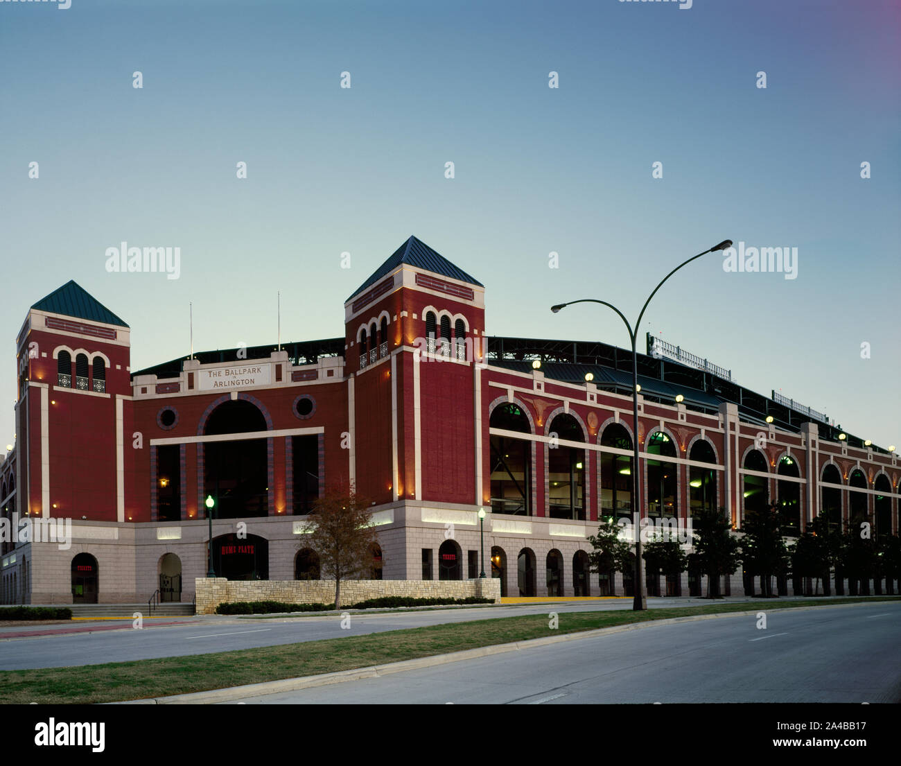 The Ballpark, home of the Texas Rangers major-league baseball team ...
