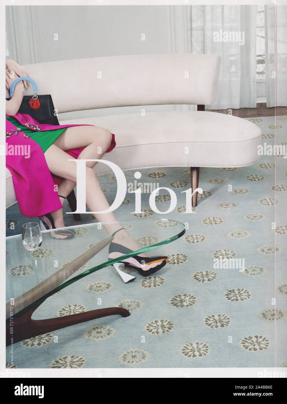 poster advertising Dior fashion house in paper magazine from 2014 year ...