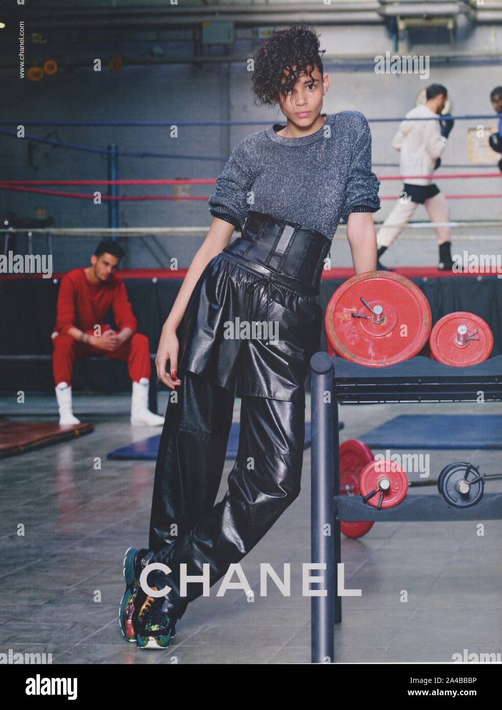 poster advertising CHANEL with Binx Walton in paper magazine from 2014 ...