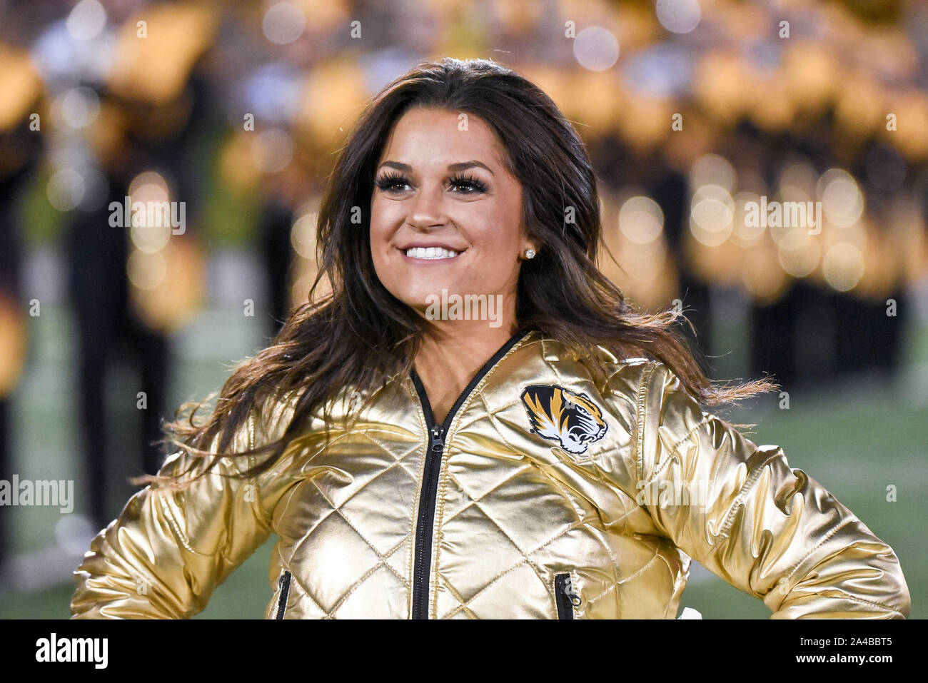 Oct 12, 2019: A member of the Missouri Golden Girls Dance Team performs ...