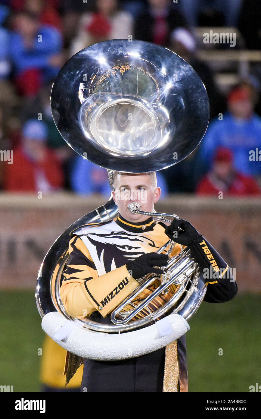 Oct 12, 2019: A tuba player performs during an SEC conference game ...