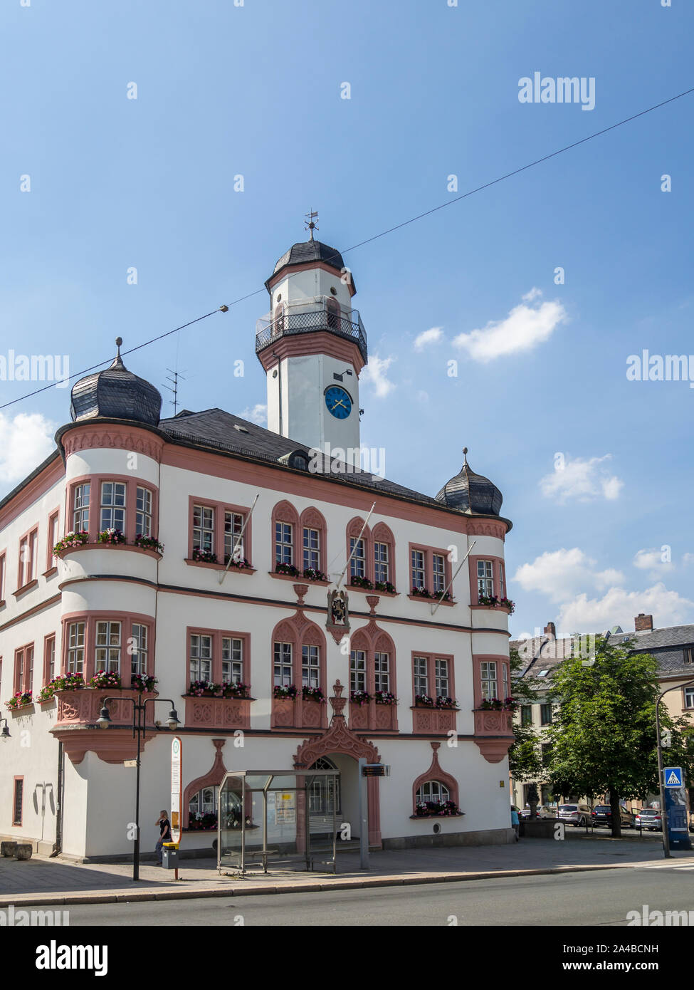 Town hall of Hof an der Saale Germany Bavaria Stock Photo - Alamy