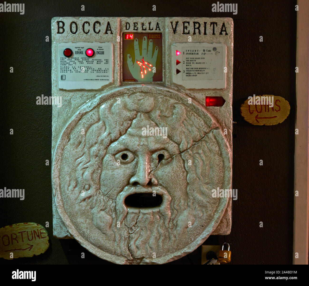 The Bocca Della Verita fortune-telling machine at the Ripley's Believe ...