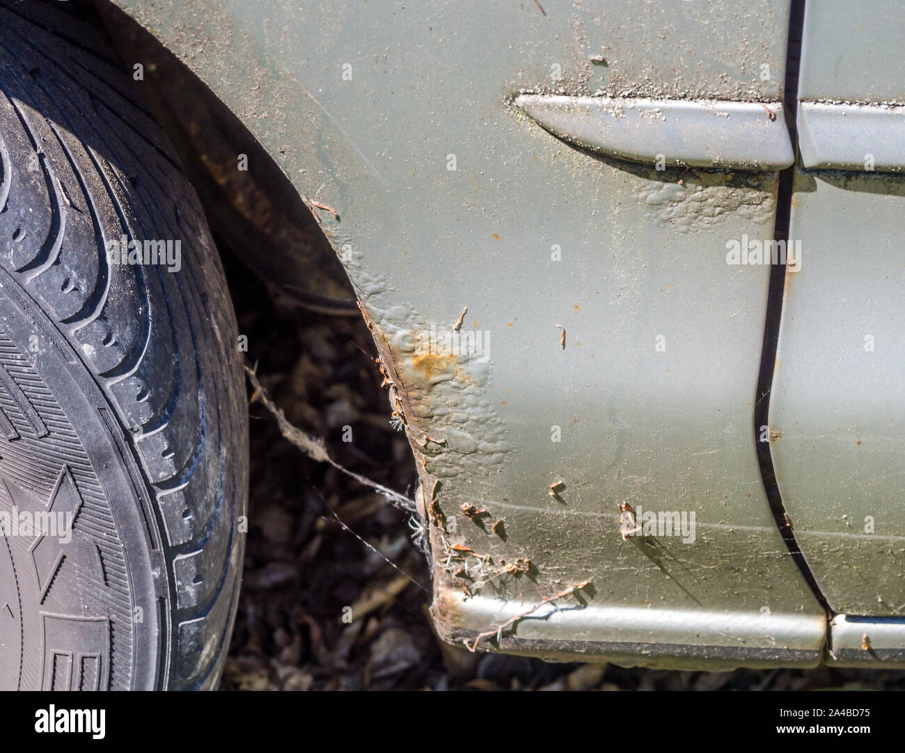Rust on an old car Stock Photo - Alamy