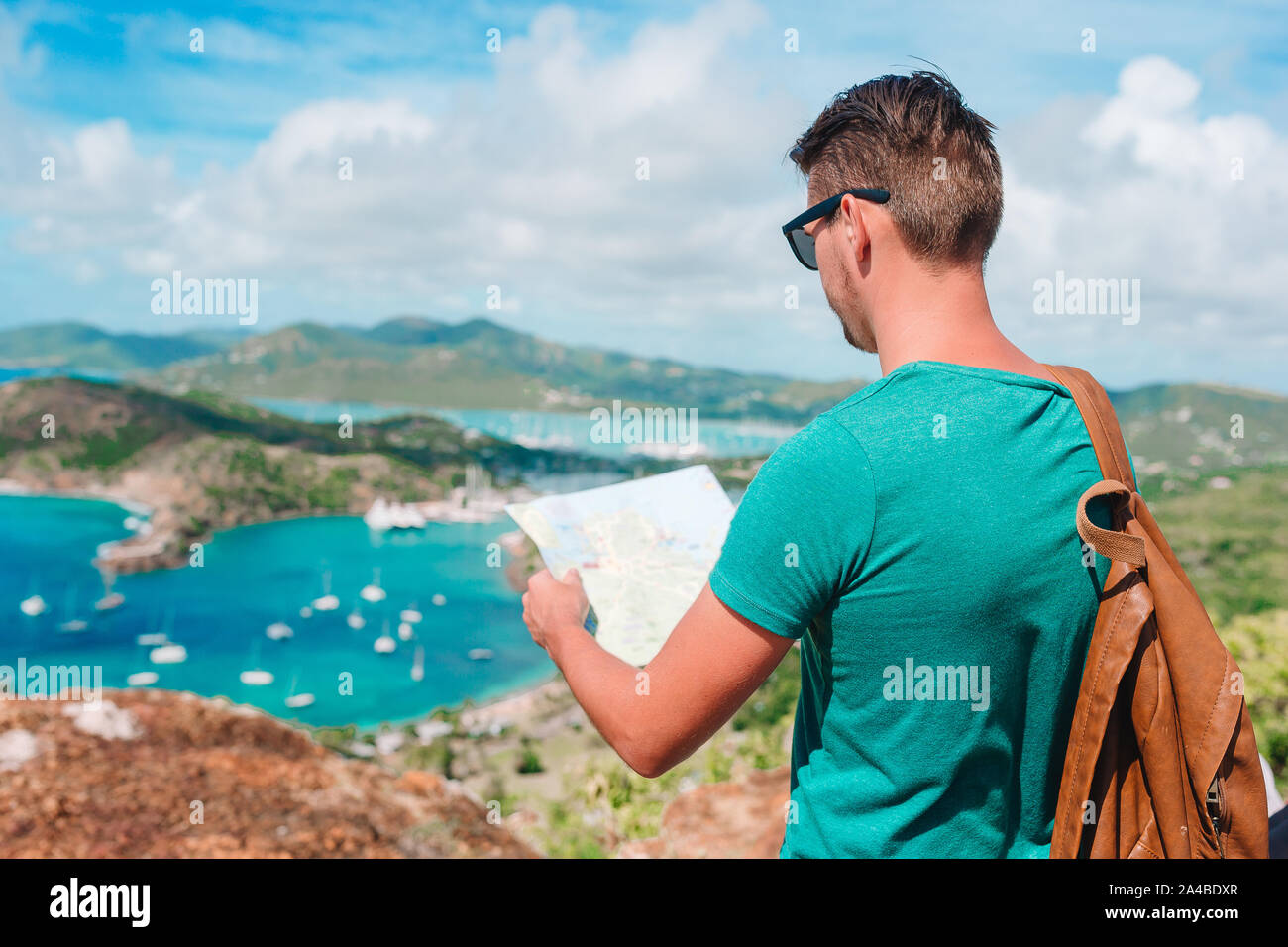 Map of english harbour antigua hi-res stock photography and images - Alamy