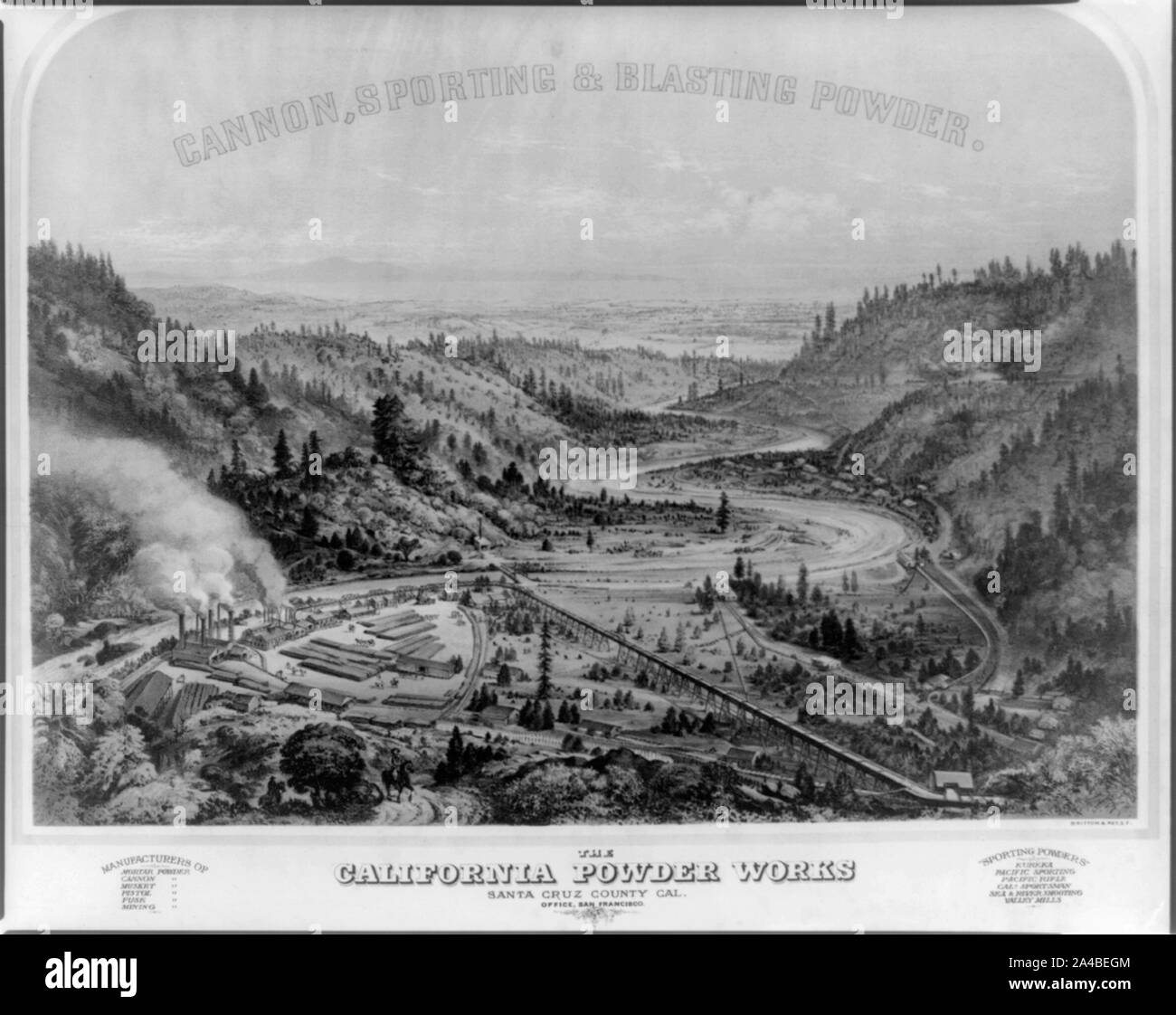 The California Powder Works. Santa Cruz County Cal Stock Photo - Alamy