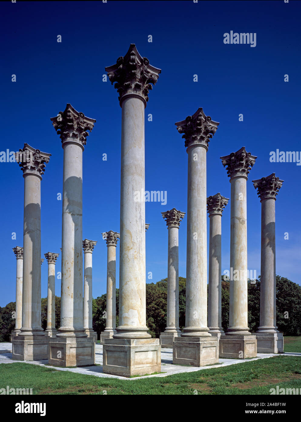 The Capitol columns at the Washington Arboretum, Washington, D.C Stock ...