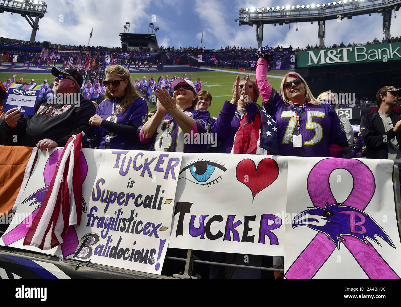 Baltimore ravens fans hi-res stock photography and images - Alamy