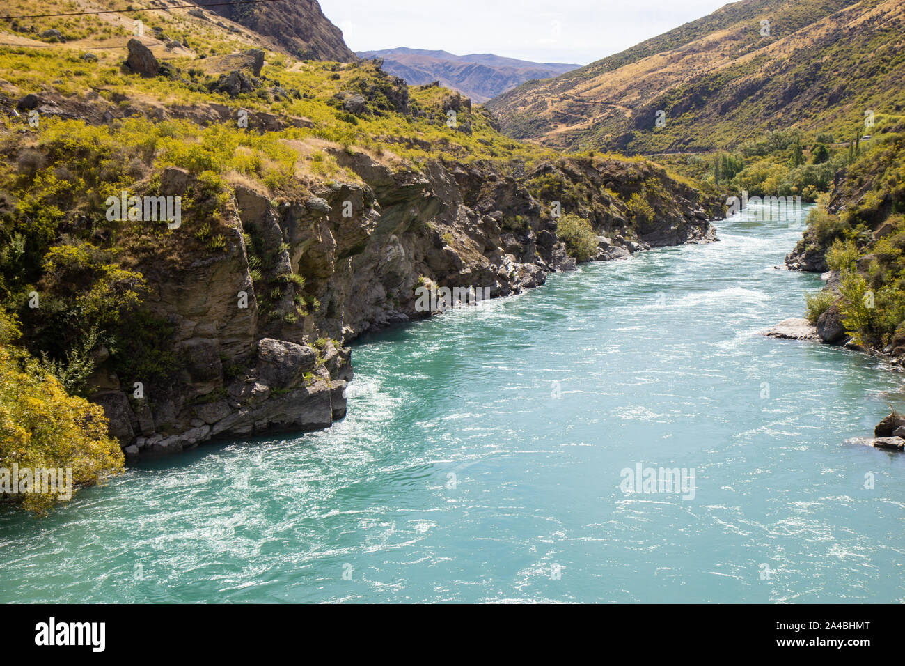 view of Kawarau Gorge near Queenstown New Zealand Stock Photo - Alamy