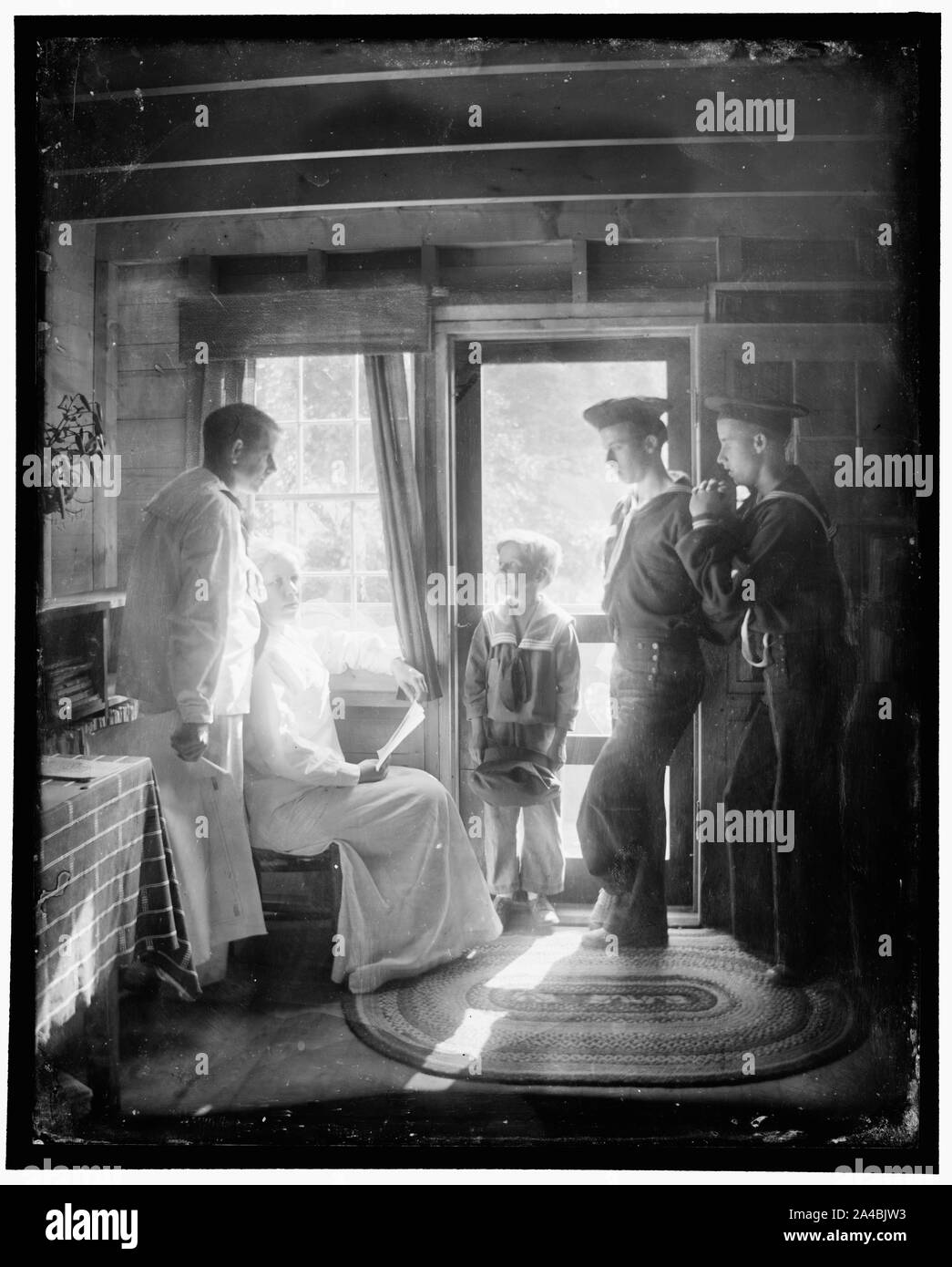 The Clarence White family in Maine Stock Photo - Alamy