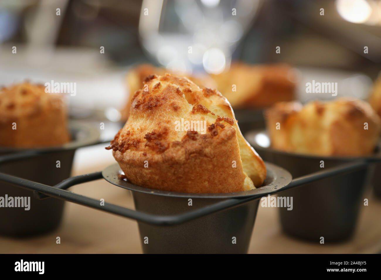 British food - Yorkshire Pudding, British style popover Stock Photo - Alamy
