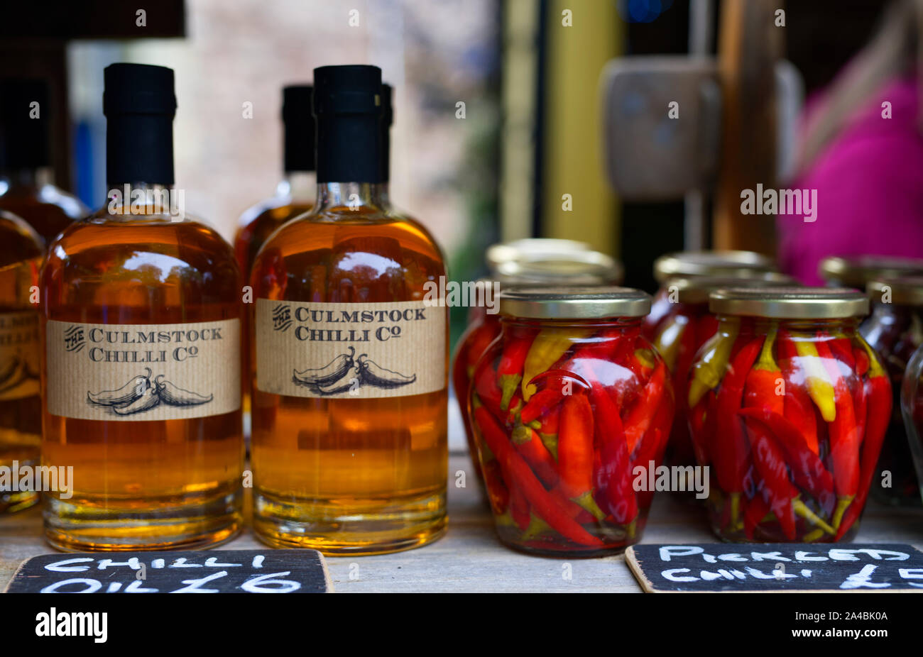 Culmstock Chilli Co. chilli oil and pickled chillies for sale Stock ...