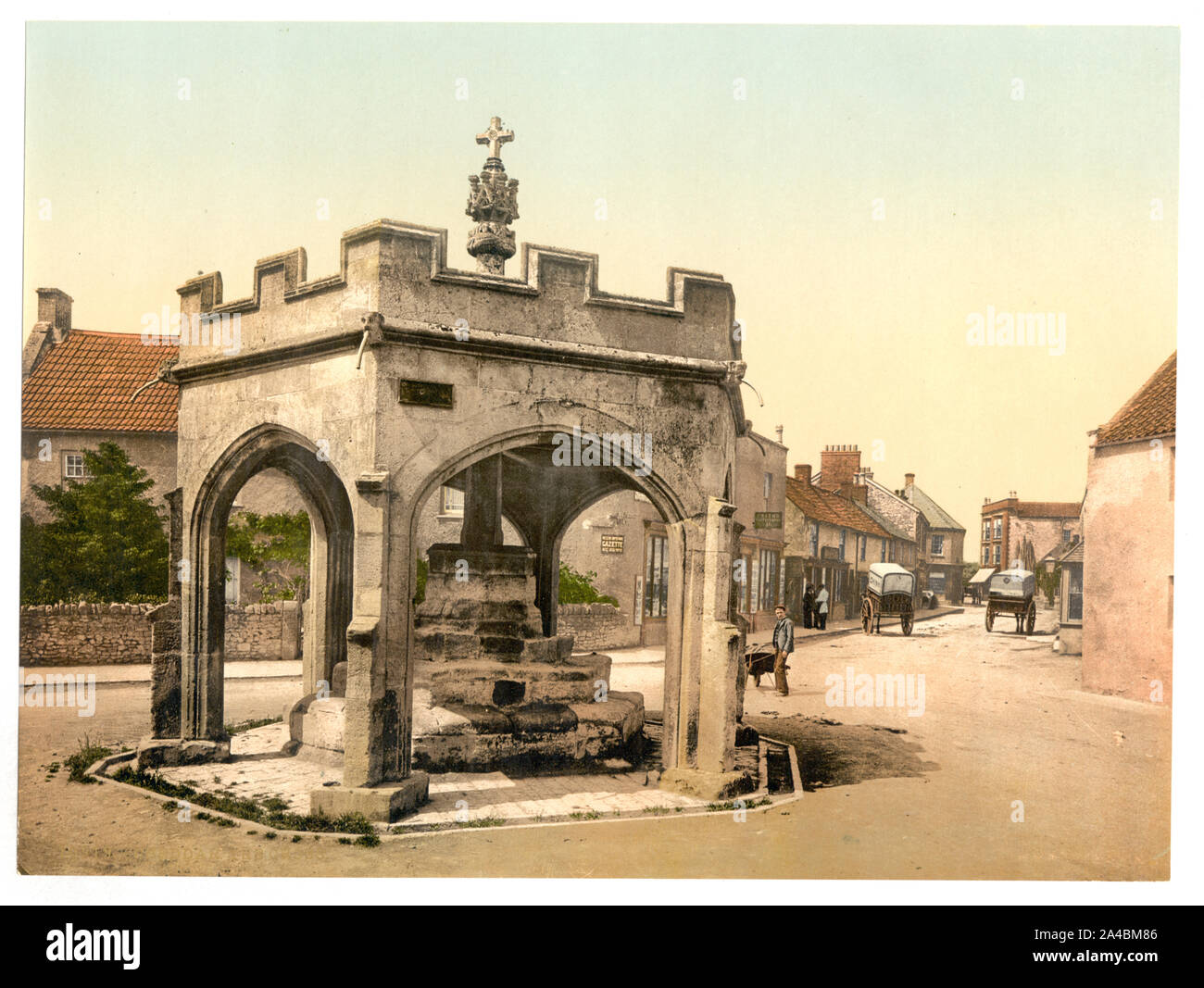 The Cross, Cheddar, England Stock Photo - Alamy