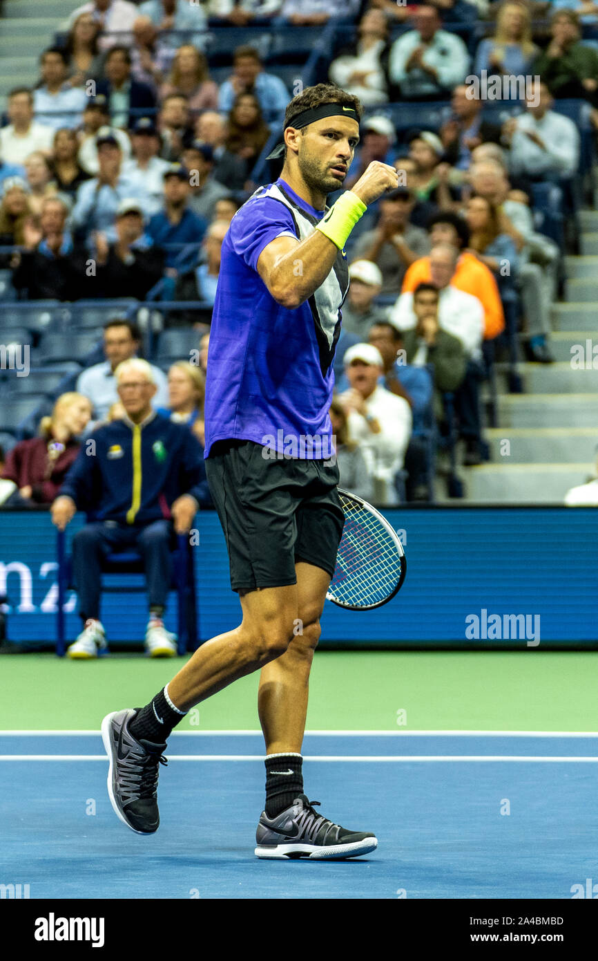 Grigor Dimitrov of Bulgaria competing in the Men's Semi-Finals at the ...