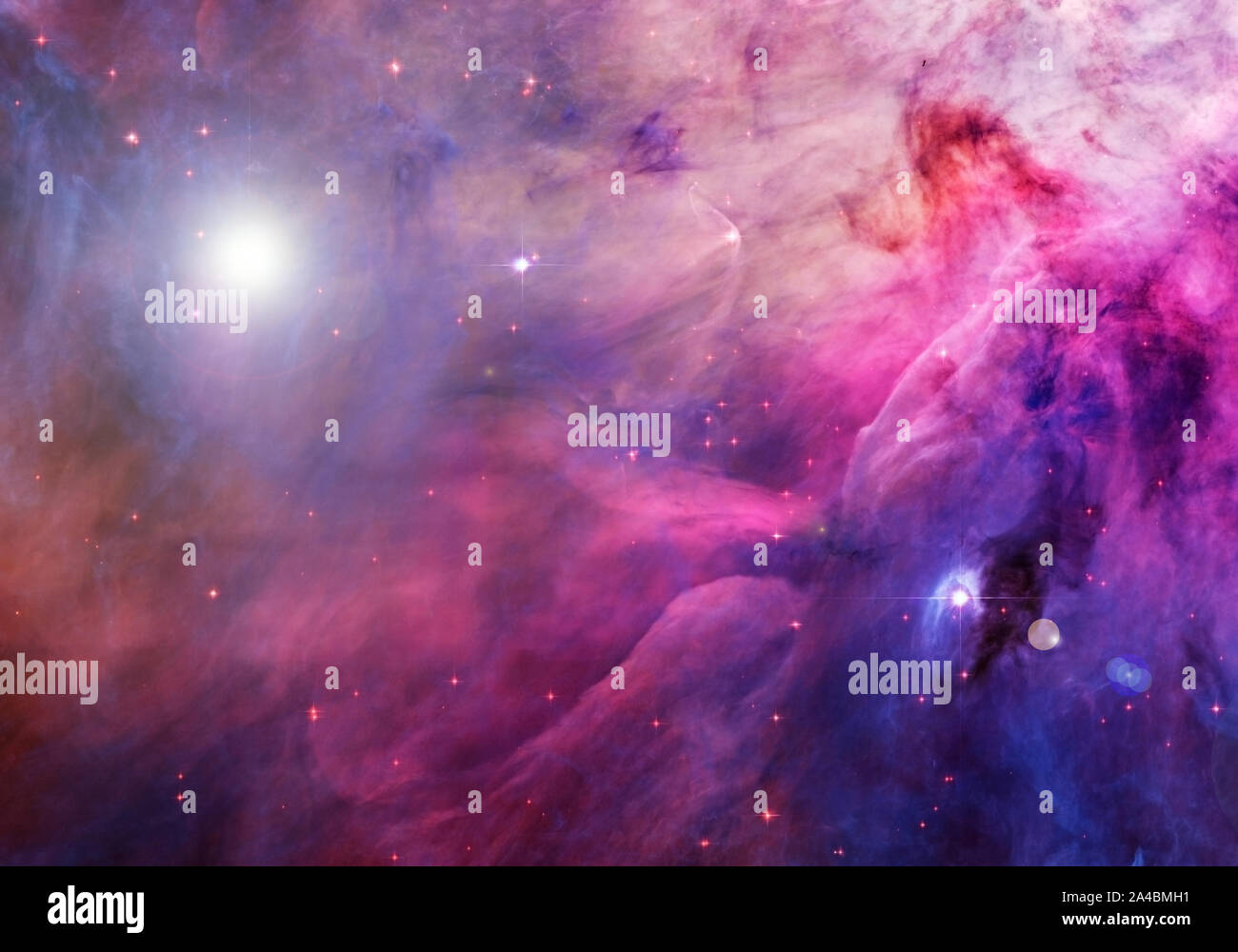 A beautiful galaxy, with stars, nebulae, and glow. Elements of this ...
