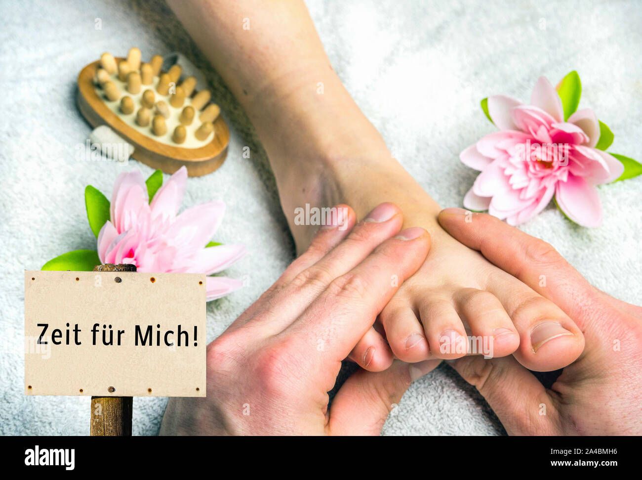 Foot reflexology time in hi-res stock photography and images - Alamy