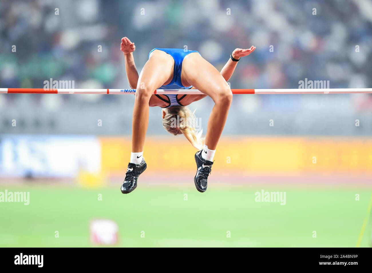 Yuliya Levchenko (Ukraine). High Jump Women finals. IAAF World ...
