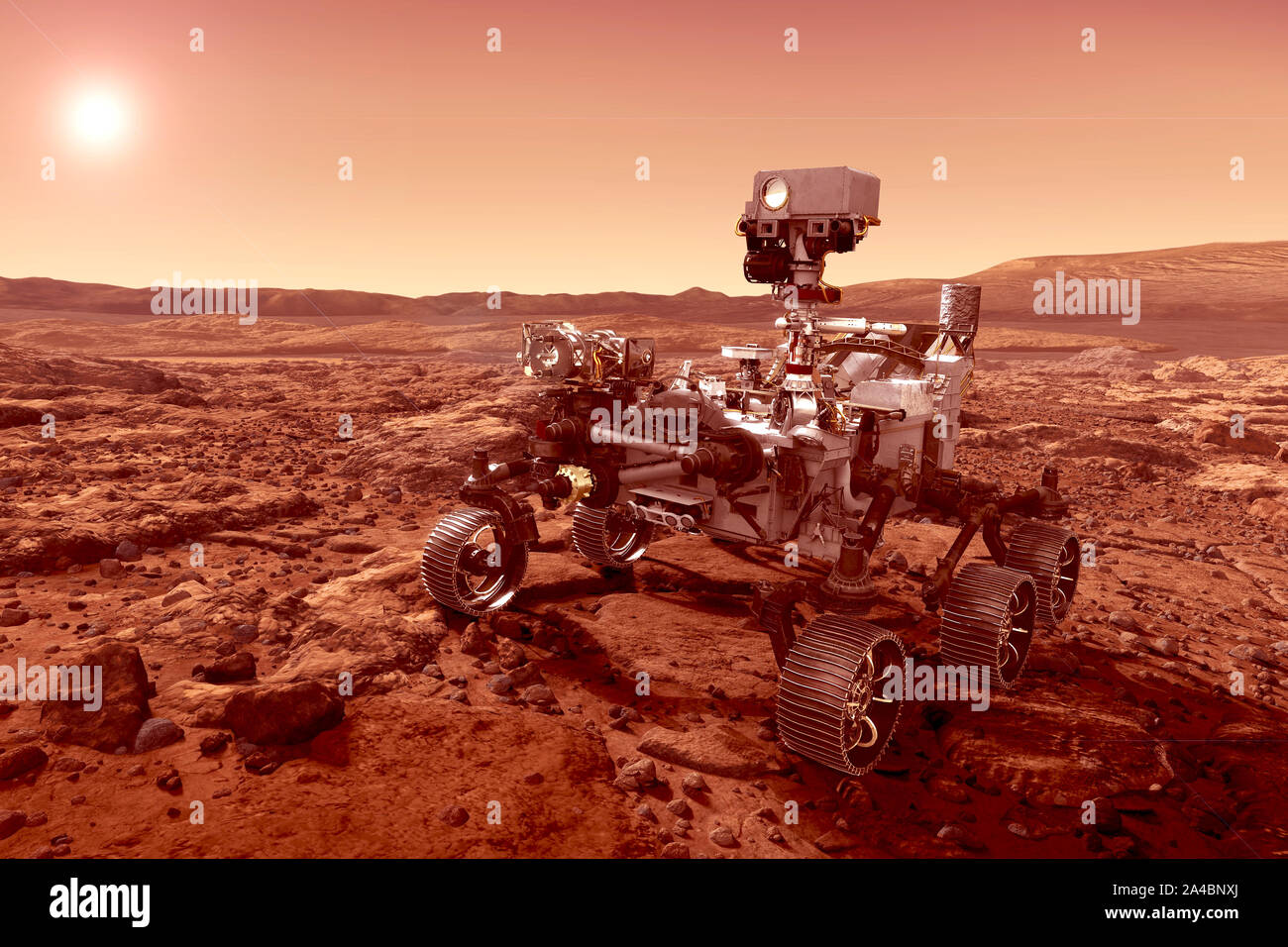 Sunrise Mars Surface