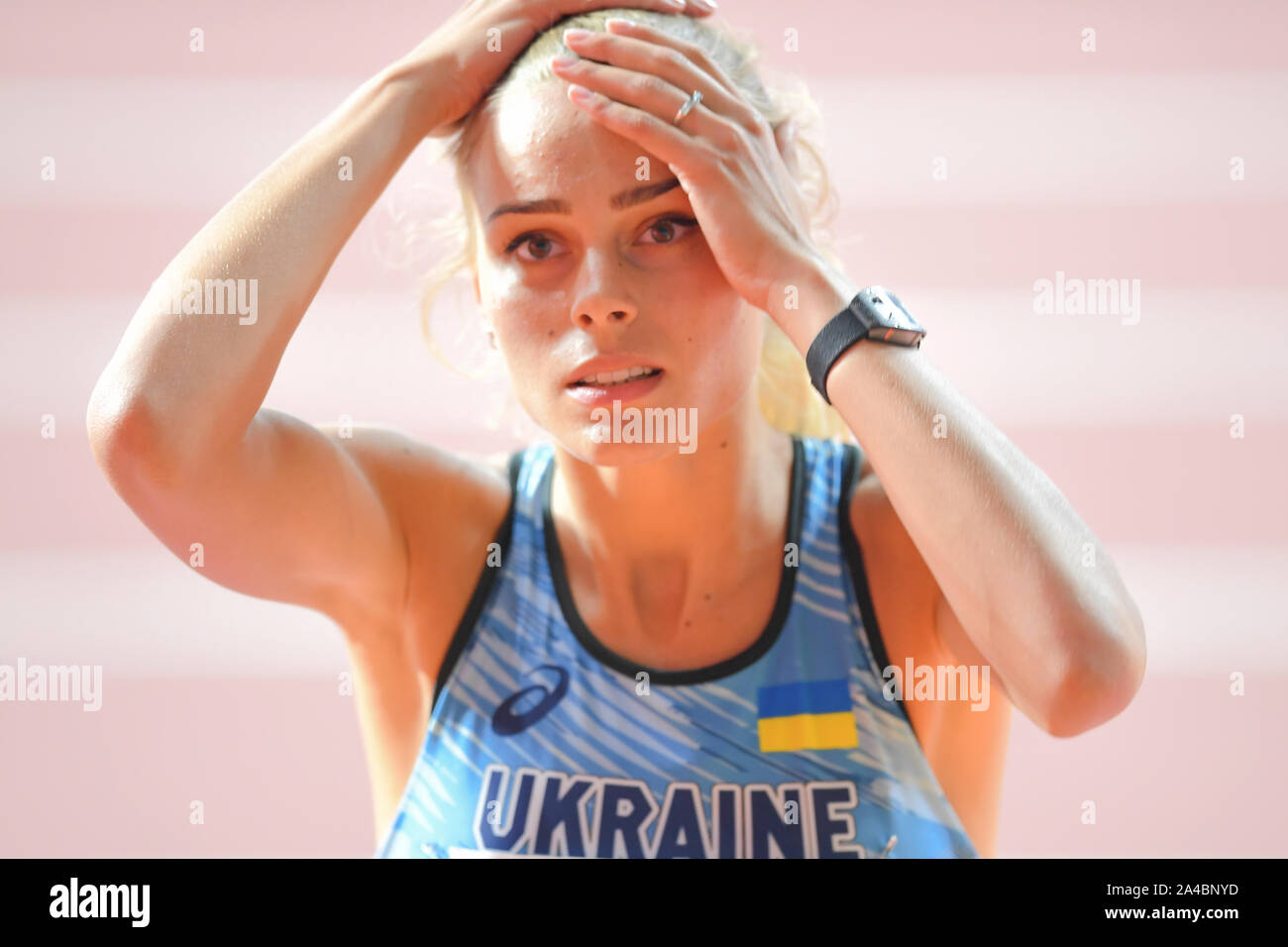 Yuliya Levchenko (Ukraine). High Jump Women finals. IAAF World ...