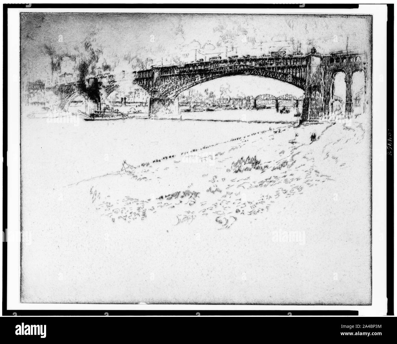 Steel bridge infrastructure Cut Out Stock Images & Pictures - Alamy