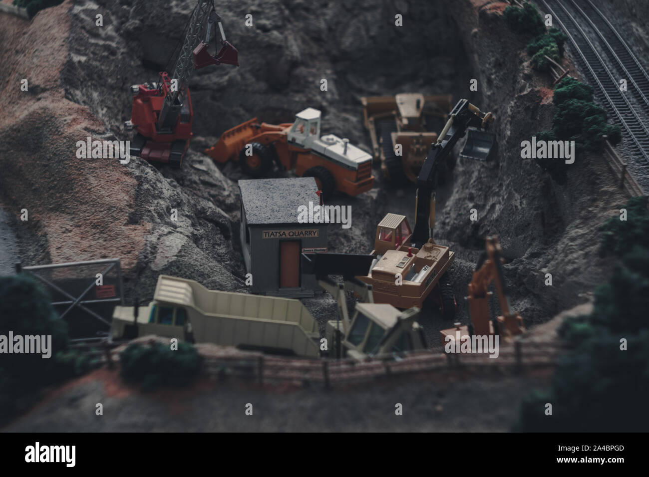 Toy construction vehicles hi-res stock photography and images - Alamy