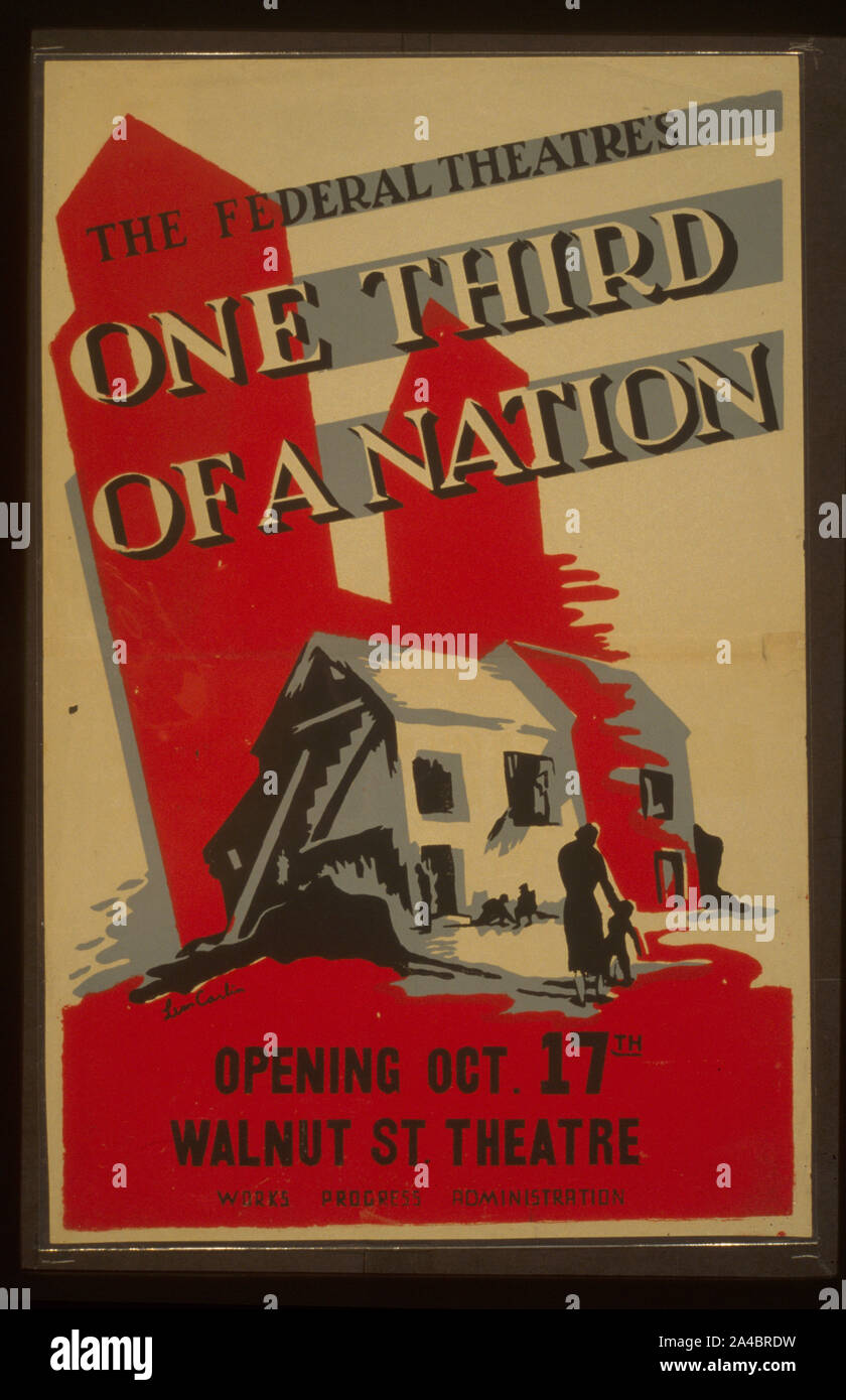 The Federal Theatre's One third of a nation Stock Photo - Alamy