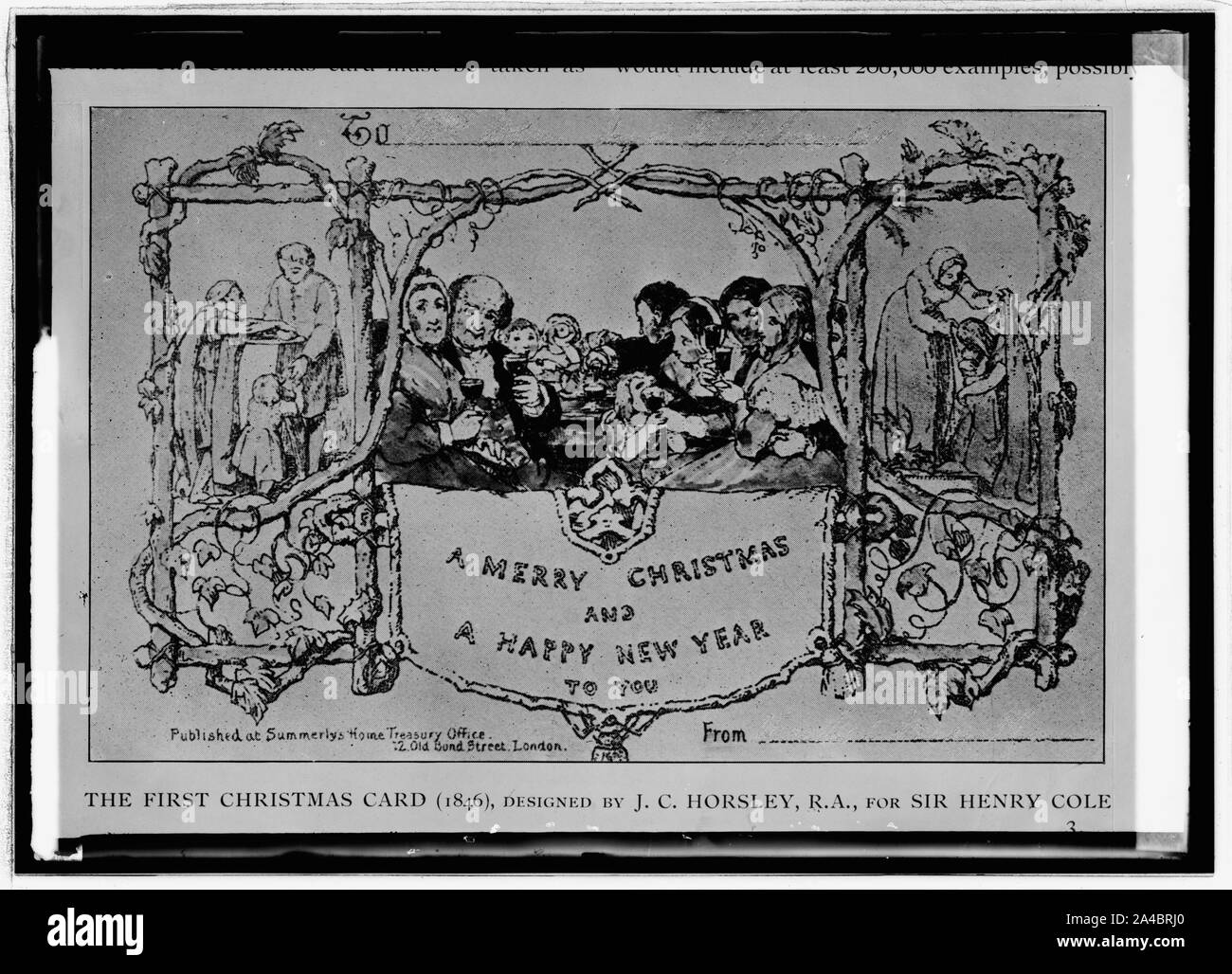 Victorian era christmas Black and White Stock Photos & Images - Alamy