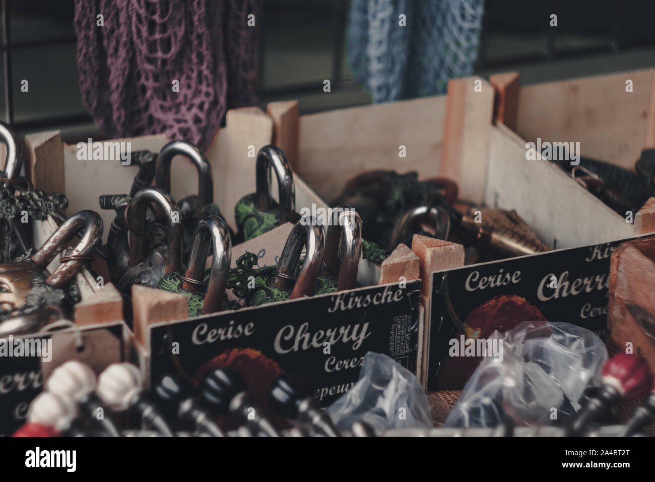old rusty locks in box Stock Photo - Alamy