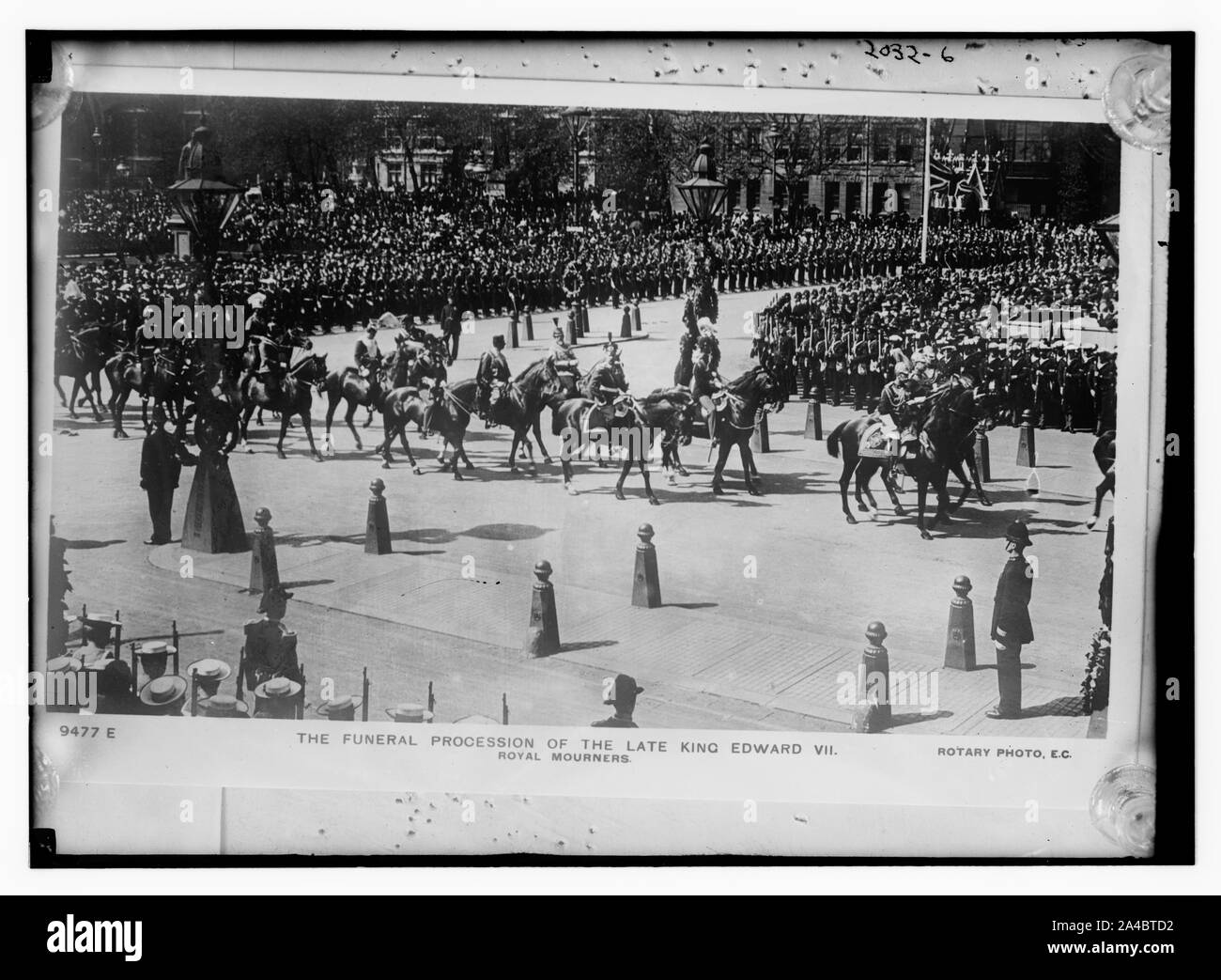 The Funeral Procession of the Late King Edward VII. Royal Mourners ...