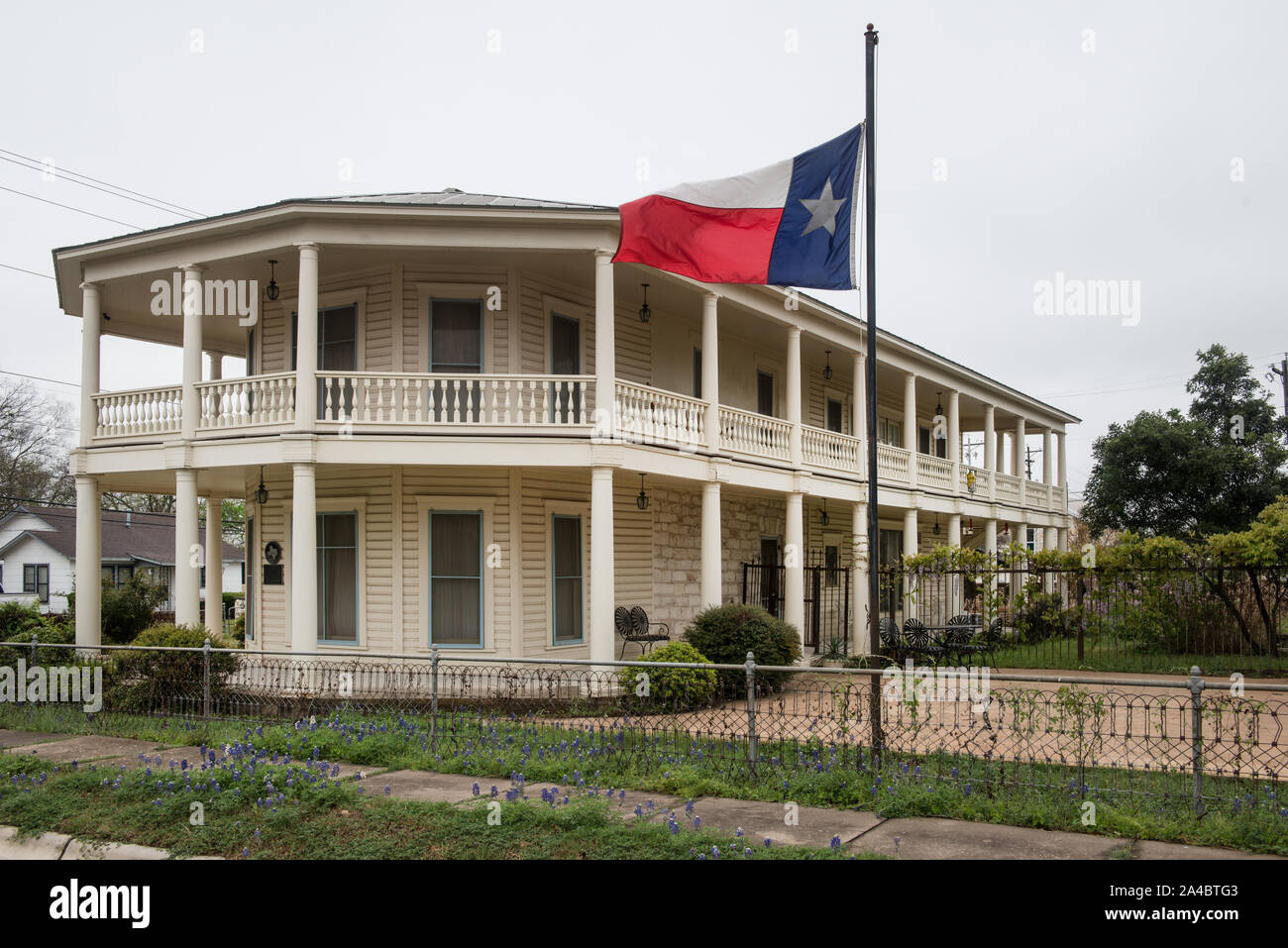The Galloway House, a historic house in Burnet in the Texas Hill ...