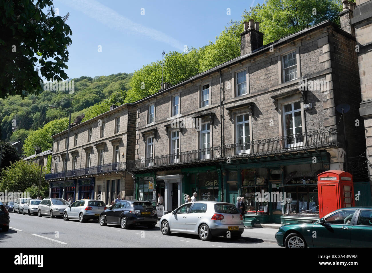 North Parade Matlock Bath in Derbyshire England UK, inland resort spa ...