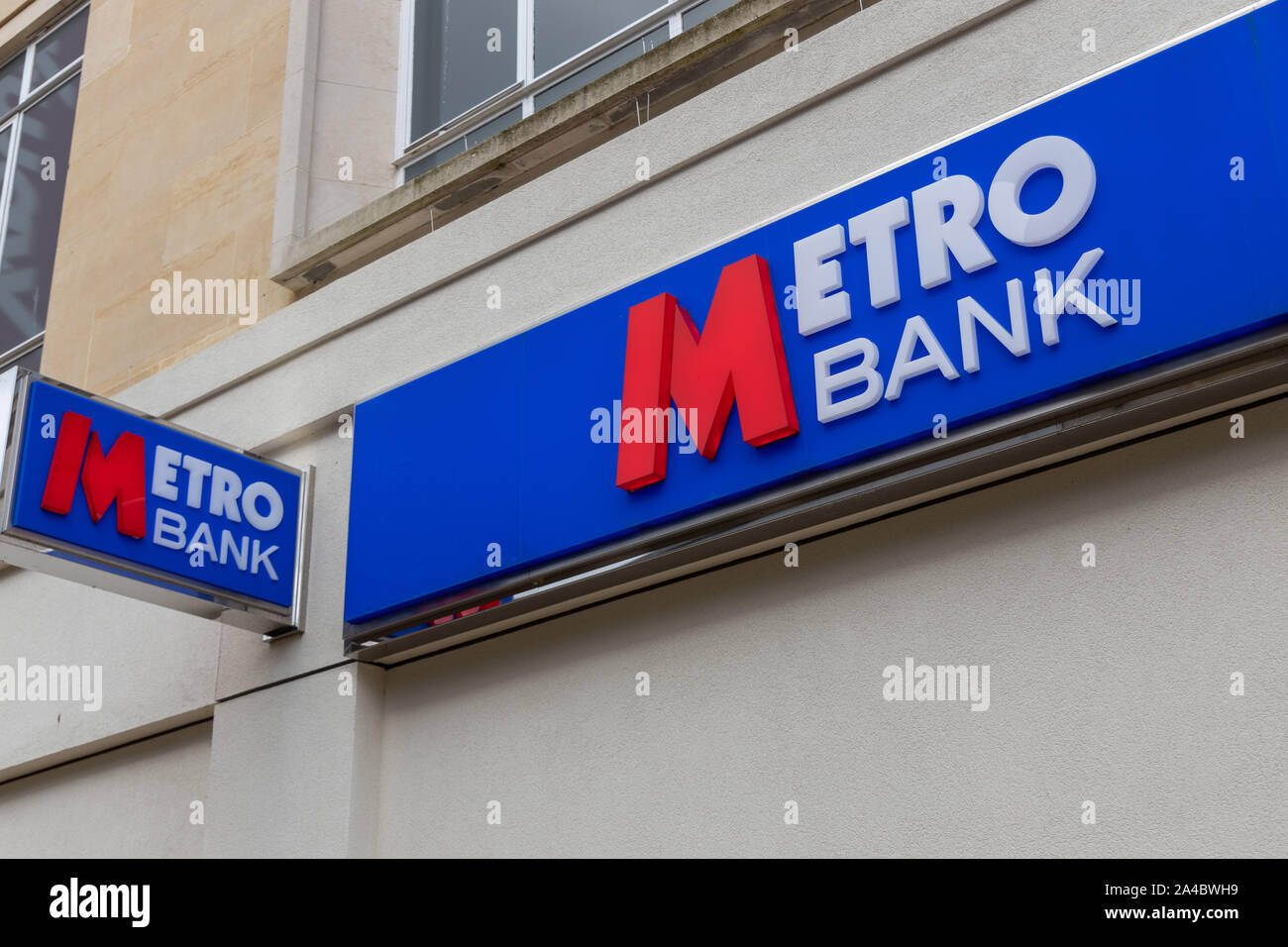 Metro Bank Sign, Bristol, UK Stock Photo - Alamy