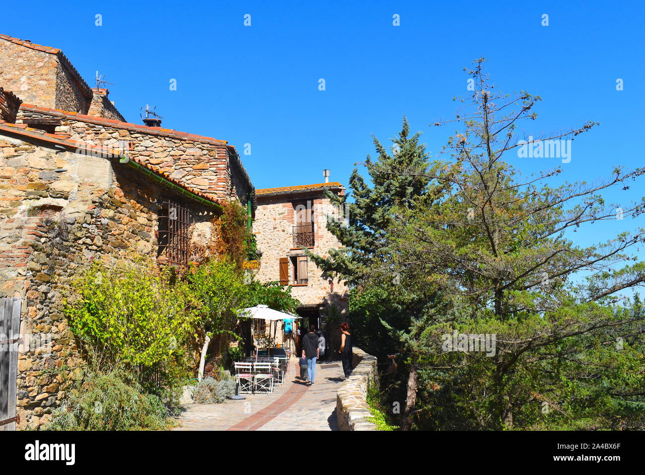 Cobbled stone street takes you to the heart of an authentic medieval ...