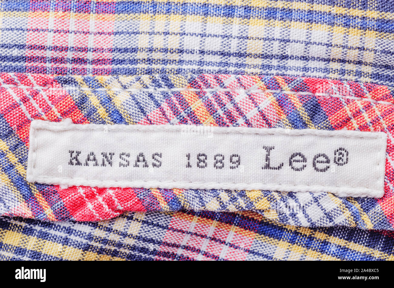 Closeup of Lee label on clothes Stock Photo - Alamy