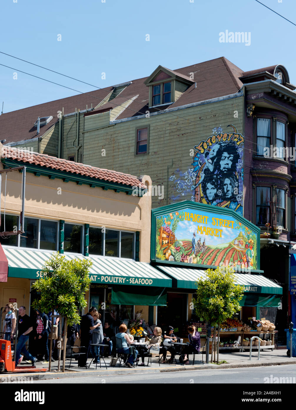 The Haight-Ashbury neighborhood, San Francisco, California Stock Photo ...