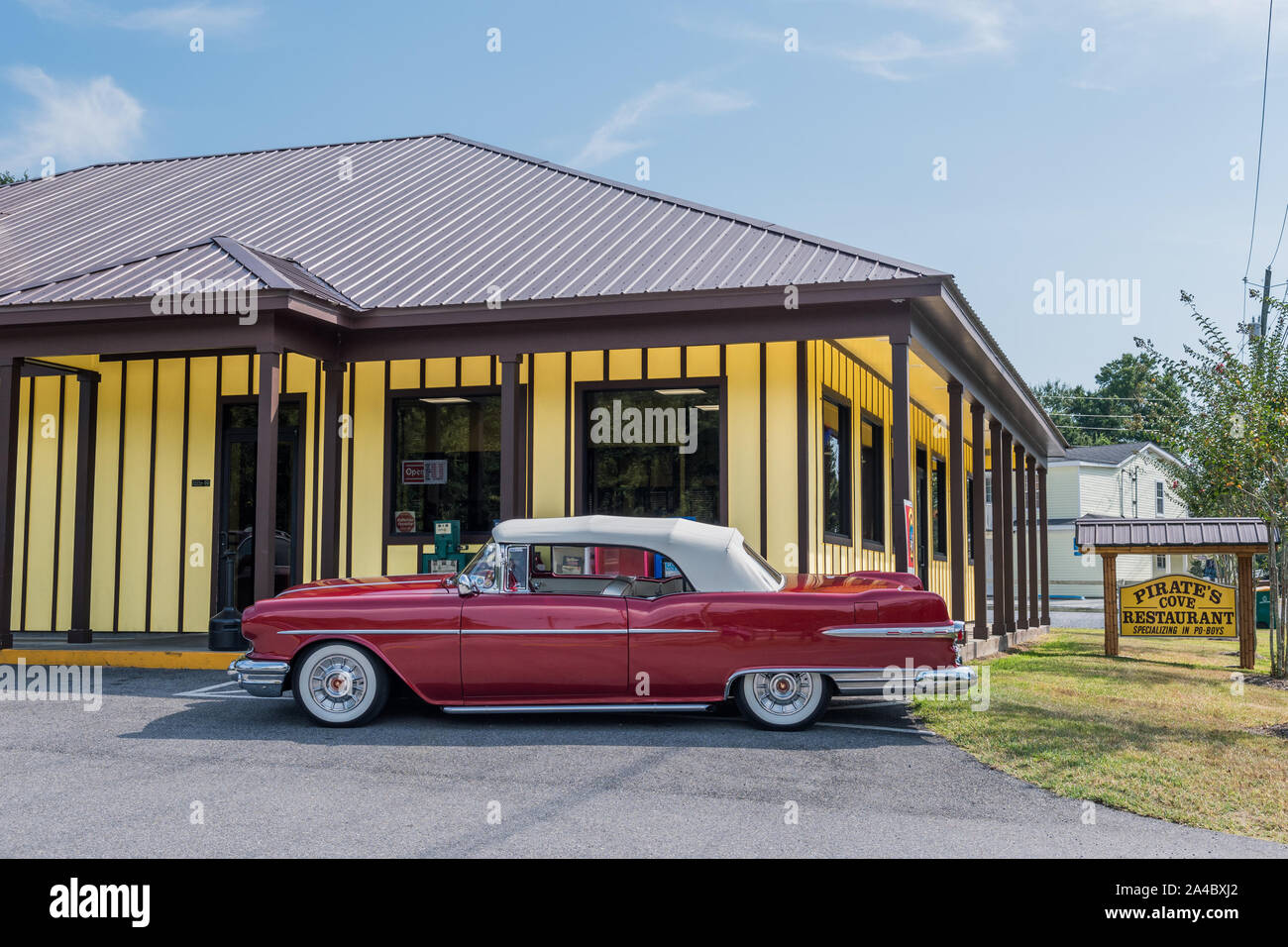 Pirates Cove, Po-Boy Restaurant and 1956 Pontiac during Cruisin’ the ...