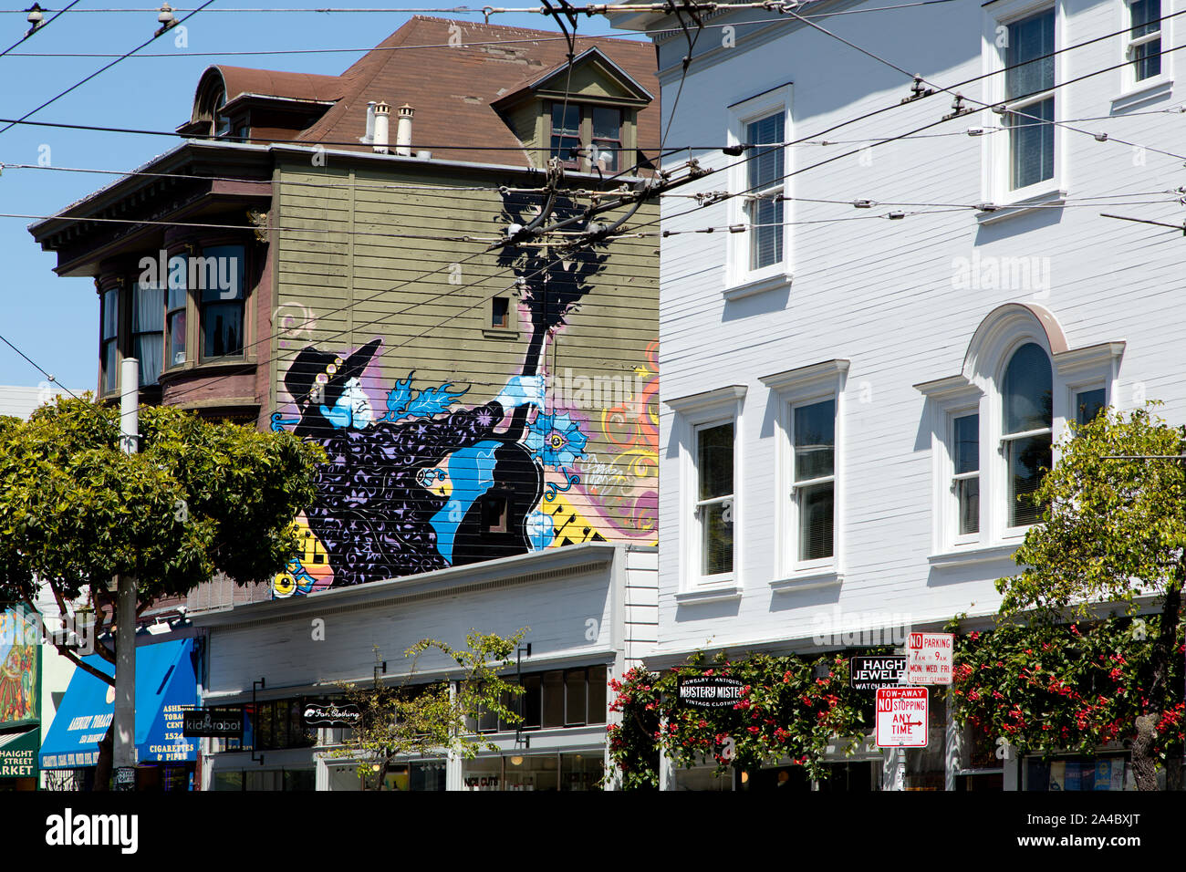 The Haight-Ashbury neighborhood, San Francisco, California Stock Photo ...