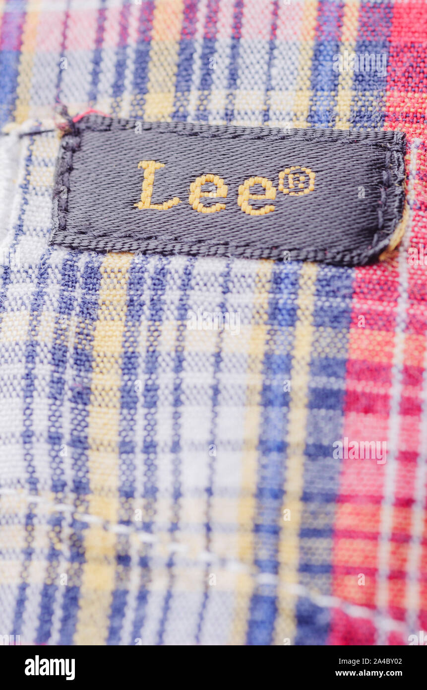 Closeup of Lee label on clothes Stock Photo - Alamy
