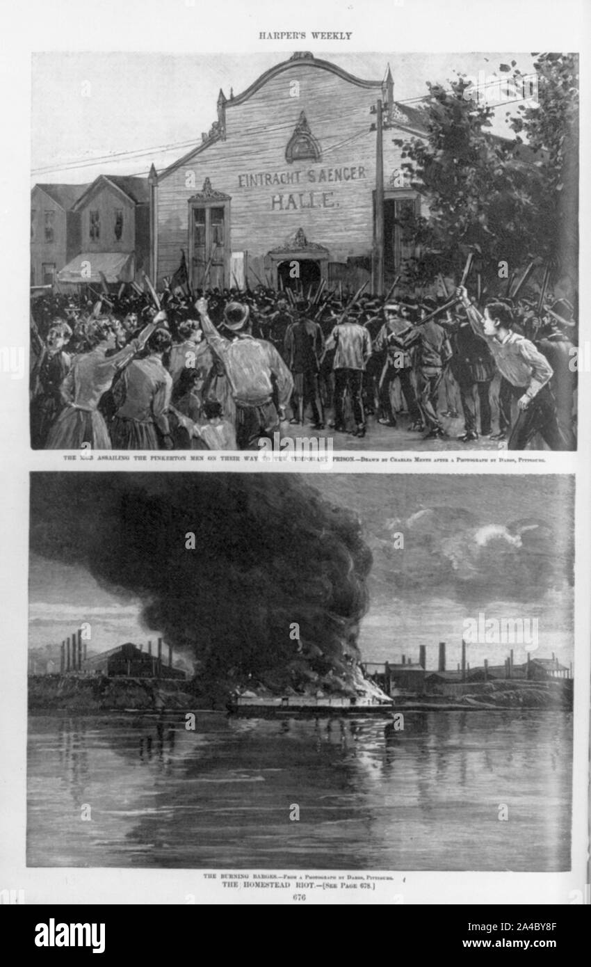 The Homestead riot Stock Photo - Alamy