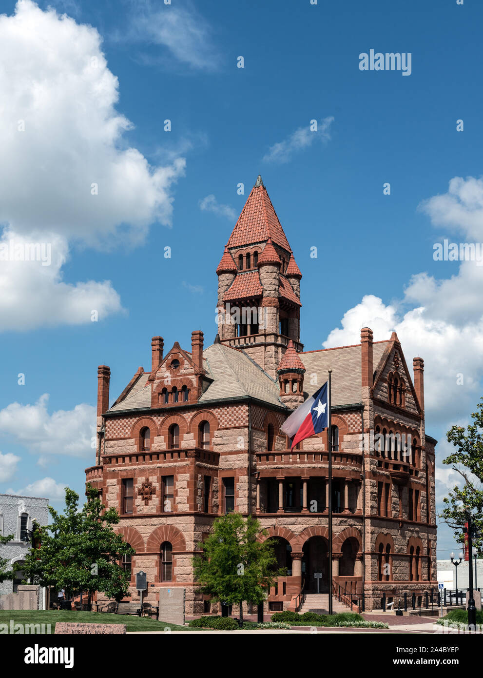 The Hopkins County Courthouse in Sulphur Springs, regarded by many as ...