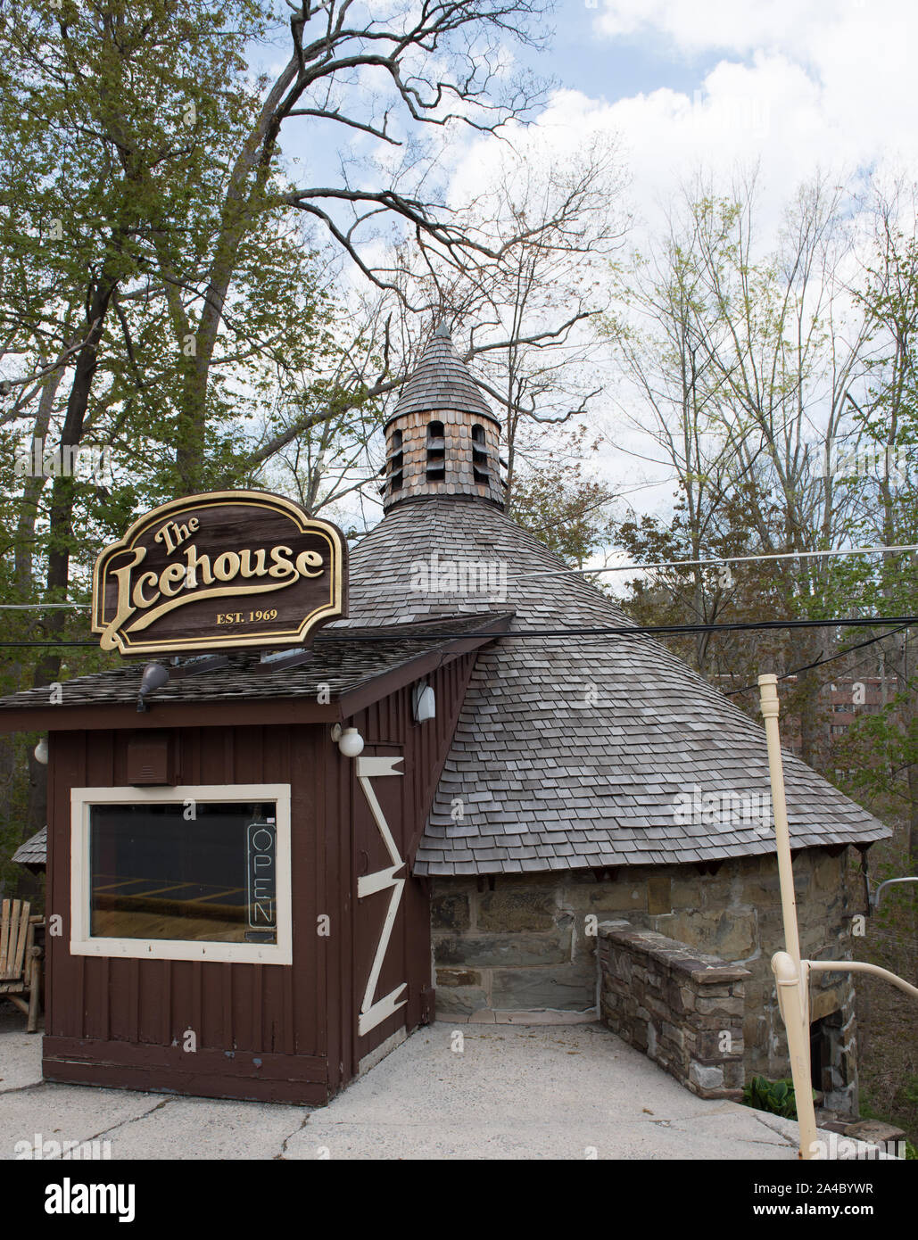 The Ice House, a music venue attached to an old ice house on the campus ...
