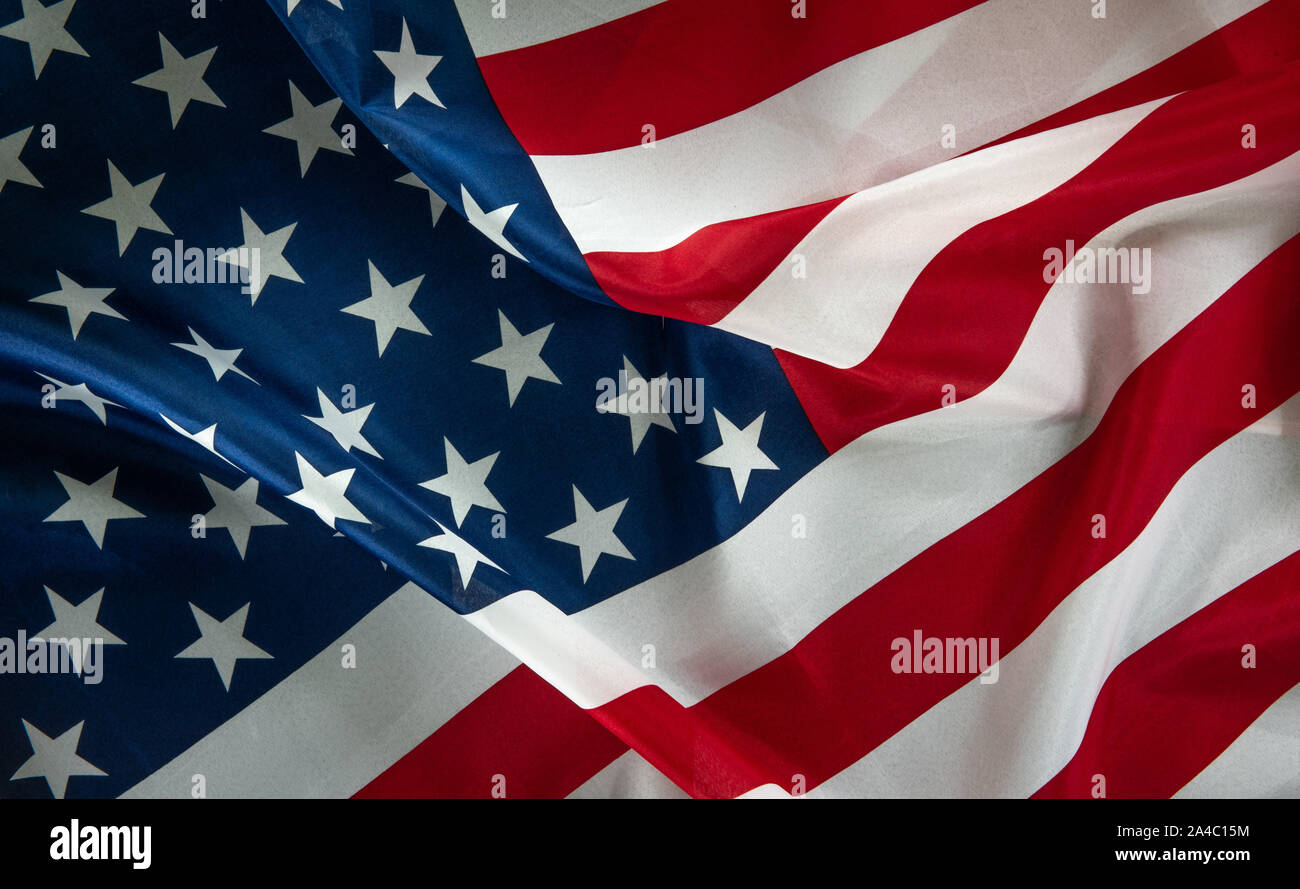 Ruffled american flag hi-res stock photography and images - Alamy