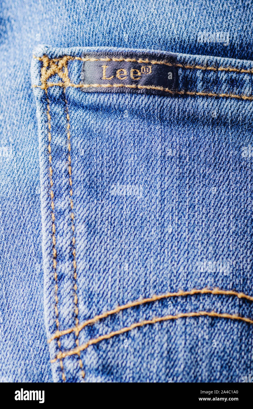 Closeup of Lee label on clothes Stock Photo - Alamy