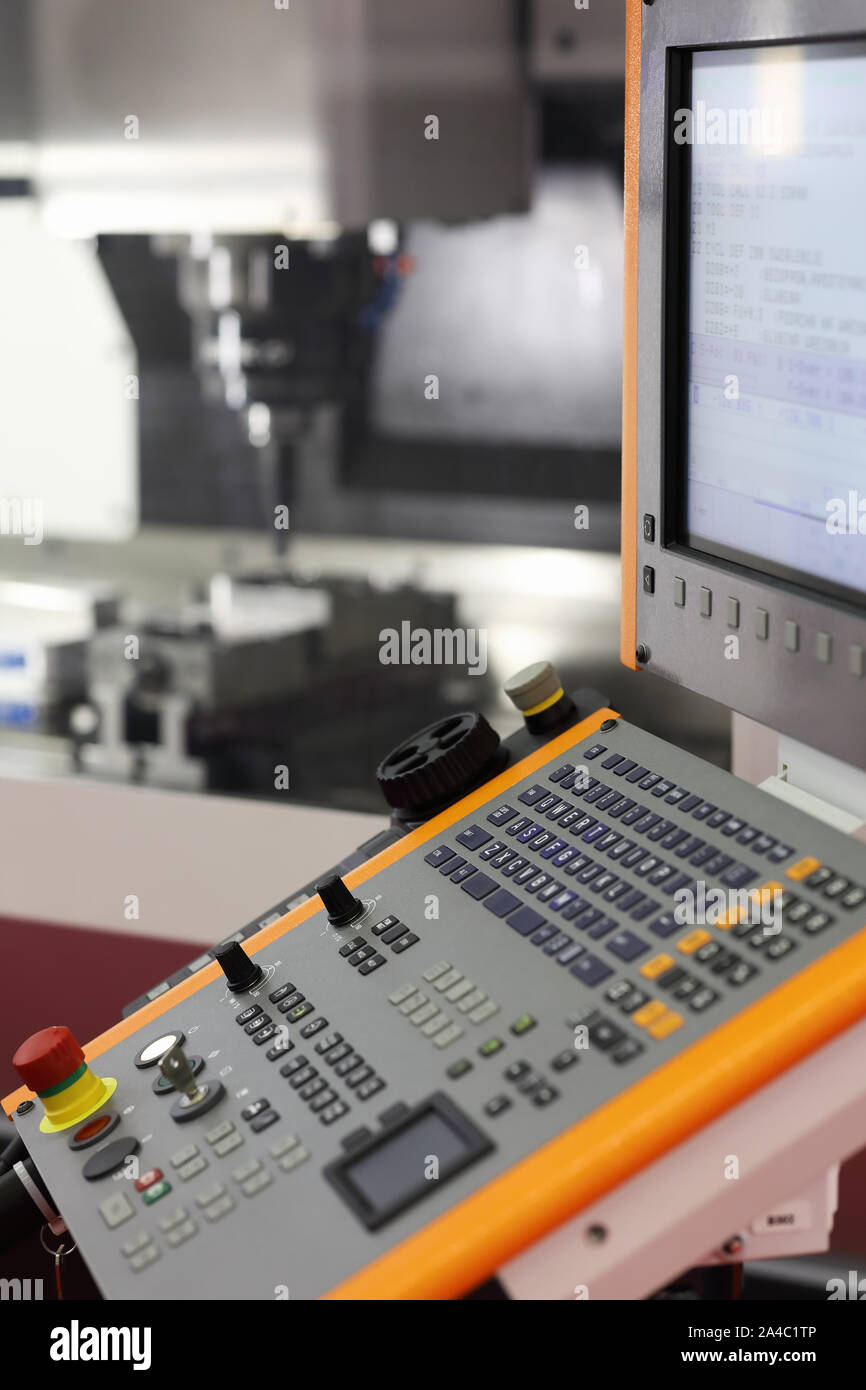 Close up metalworking cnc milling hi-res stock photography and images ...