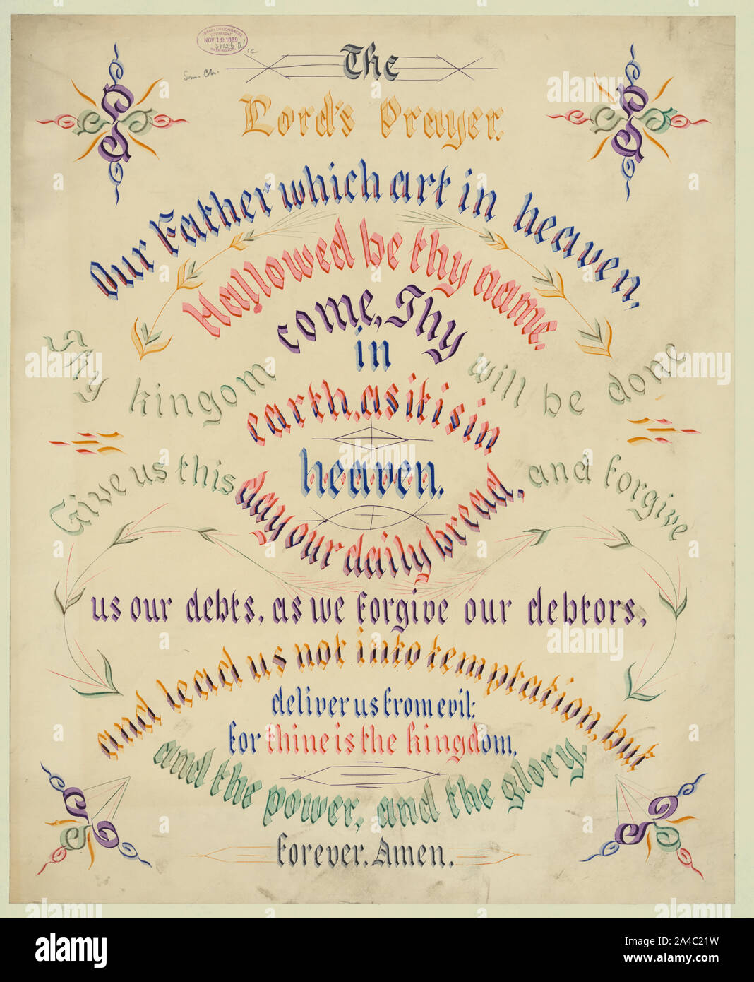 The Lord's prayer Stock Photo - Alamy
