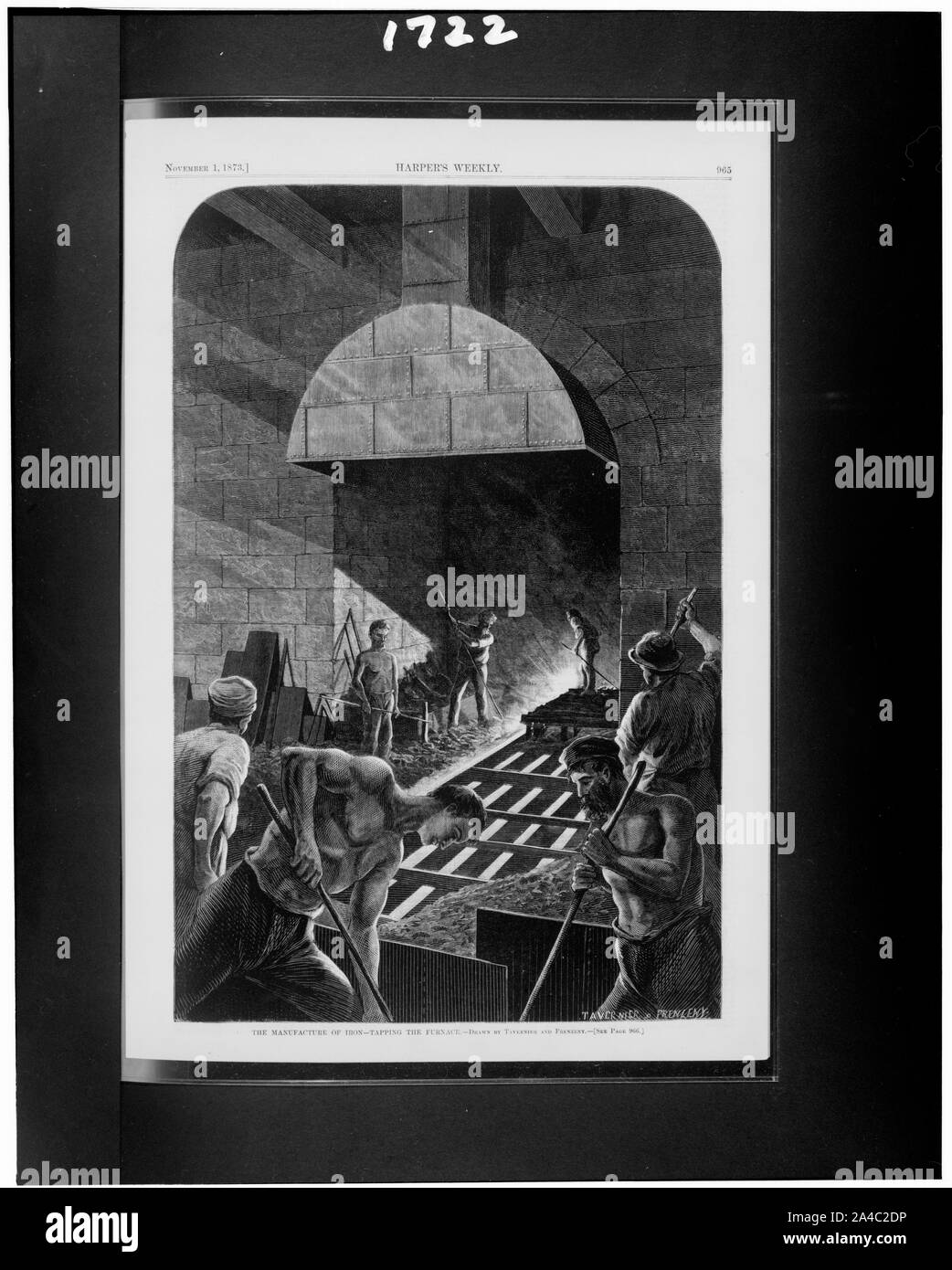 Iron tapping Black and White Stock Photos & Images - Alamy